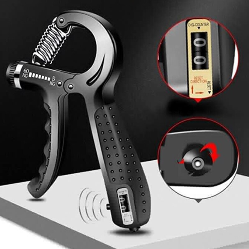 5-60Kg Gym Fitness Hand Grip Men Adjustable Finger... – Grandado
