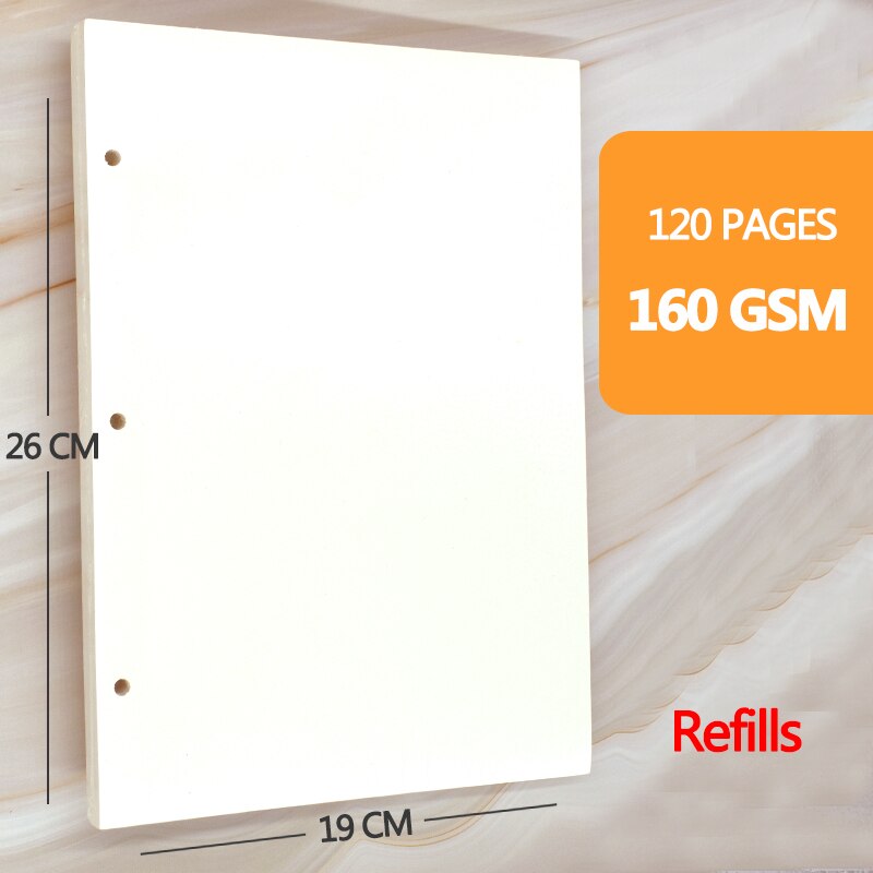 Spiral Sketchbook Super Thick Notebook Retro Linen... – Vicedeal