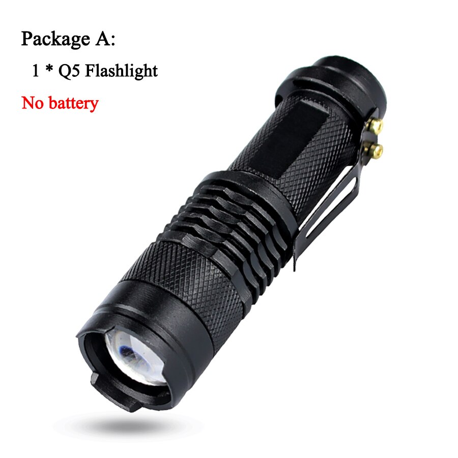 Mini LED Flashlight 2000LM Q5 LED Flashlight COB T... – Vicedeal