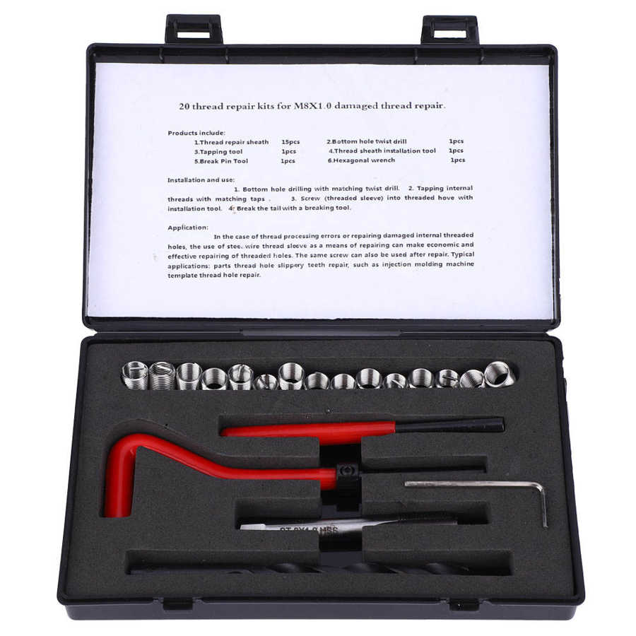 20pcs Thread Repair Insert Kit Pro Coil Tools for ... – Vicedeal