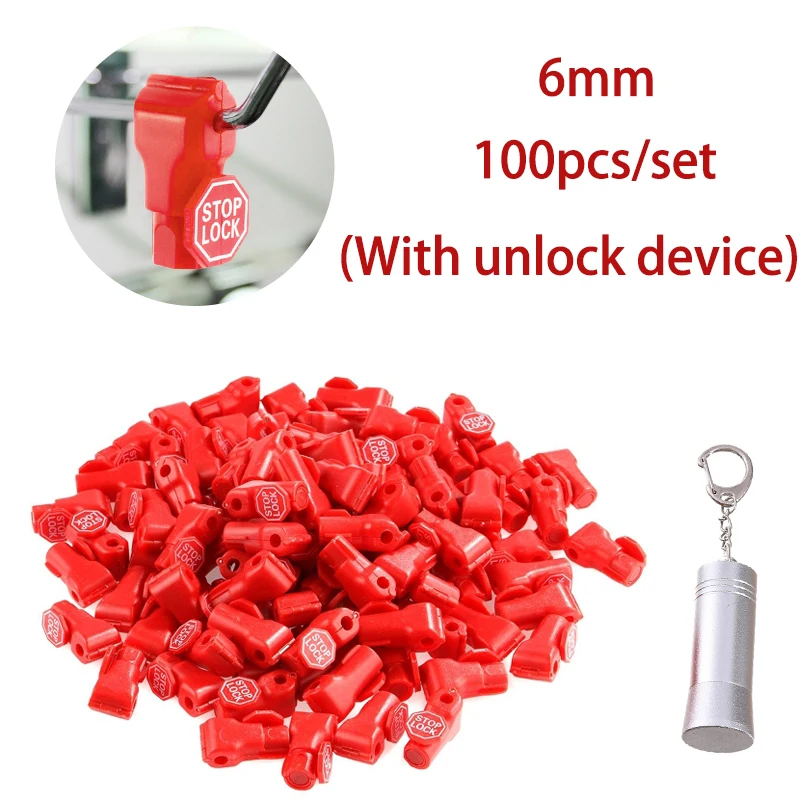 100pcs 6mm Plastic Anti-Theft Locks Unlock Device ... – Grandado