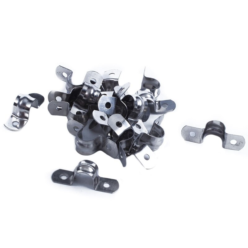 Glarks Carbon Steel U-bracket Tube Clamp Assortment Glarks 120-Piece ...