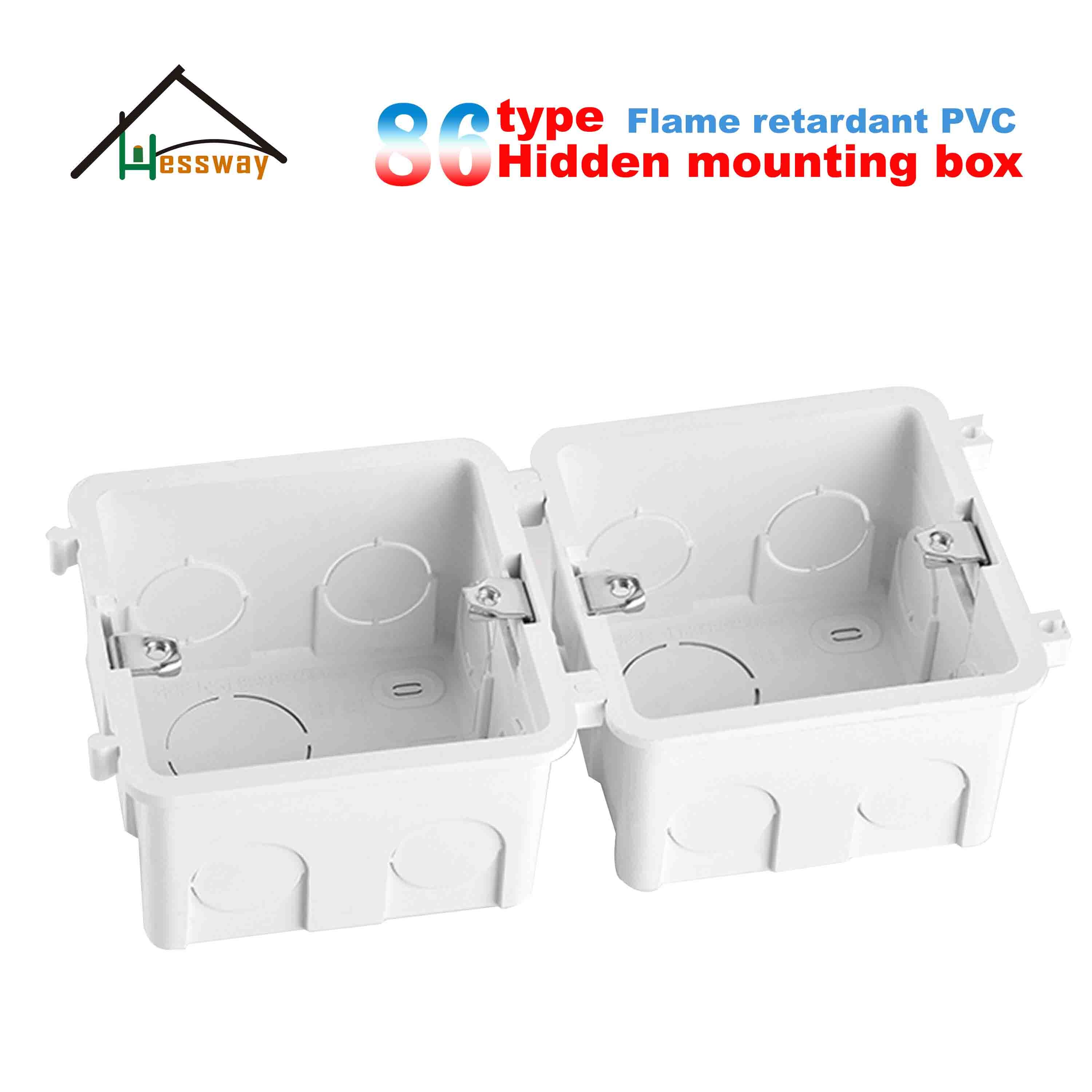 86*86mm wall mounted junction box voor PC Brandver... – Vicedeal
