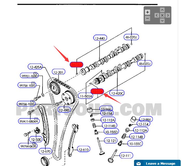 Eccentric shaft key for Mazd a 3 OEM：F801-10-114 – Grandado