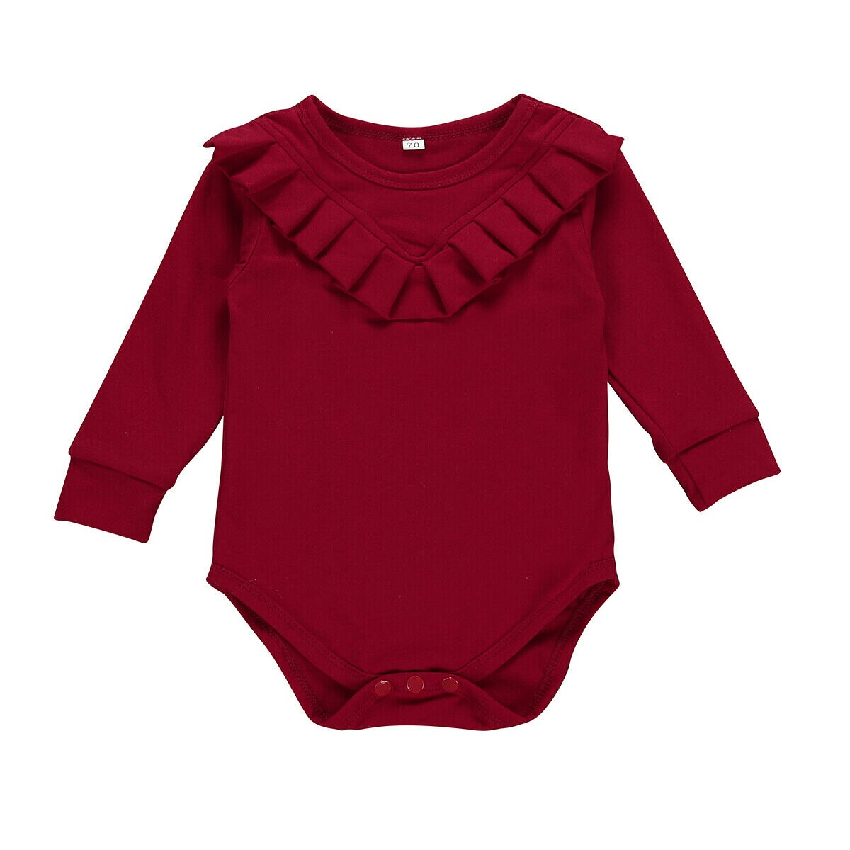 Pasgeboren Baby Baby Meisje Kleding Effen Kleur Ru... – Grandado