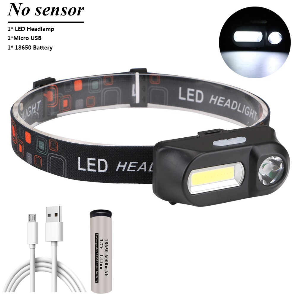 Mini LED sensor Scheinwerfer COB Scheinwerfer USB ... – Vicedeal