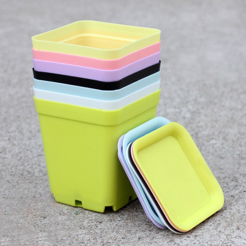 Xunsfy 4 Stks/partij 7 Kleuren Bloempotten Planten... – Grandado