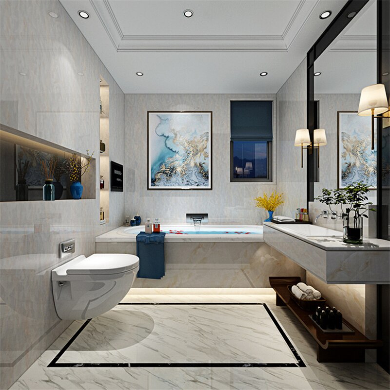 PVC Wallpaper Self-adhesive Simple Nordic 60cm*1m ... – Vicedeal