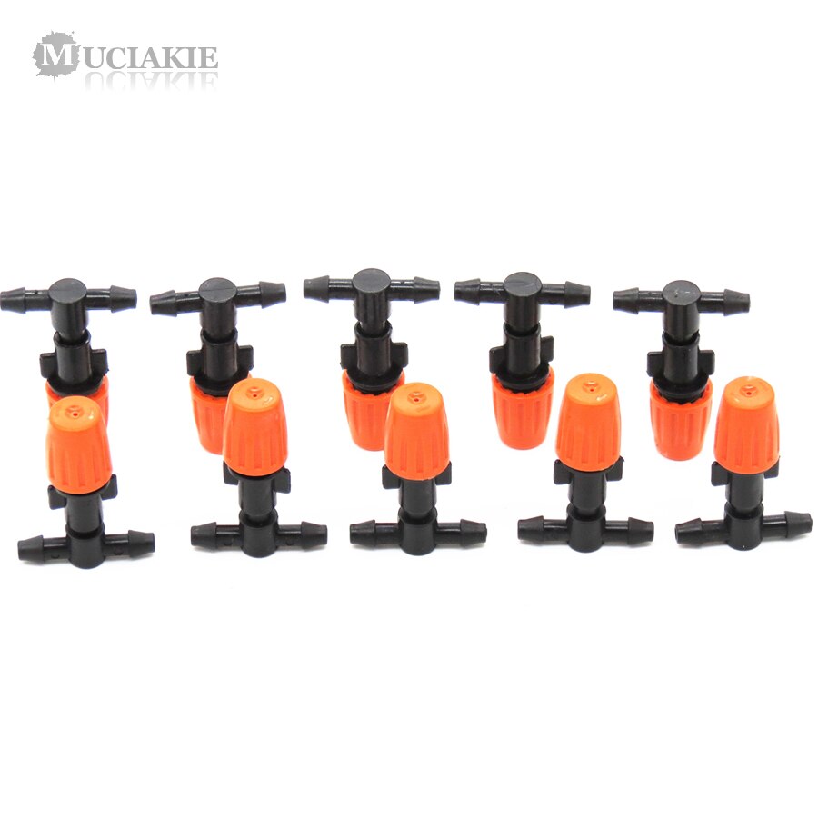 MUCIAKIE 5PCS Adjustable Mist Sprinkler Orange Noz... – Vicedeal