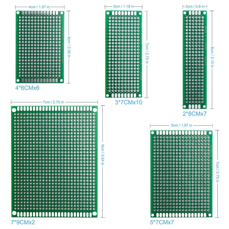 32 Pcs Doppelseitige PCB Board Prototype Kit für D... – Grandado