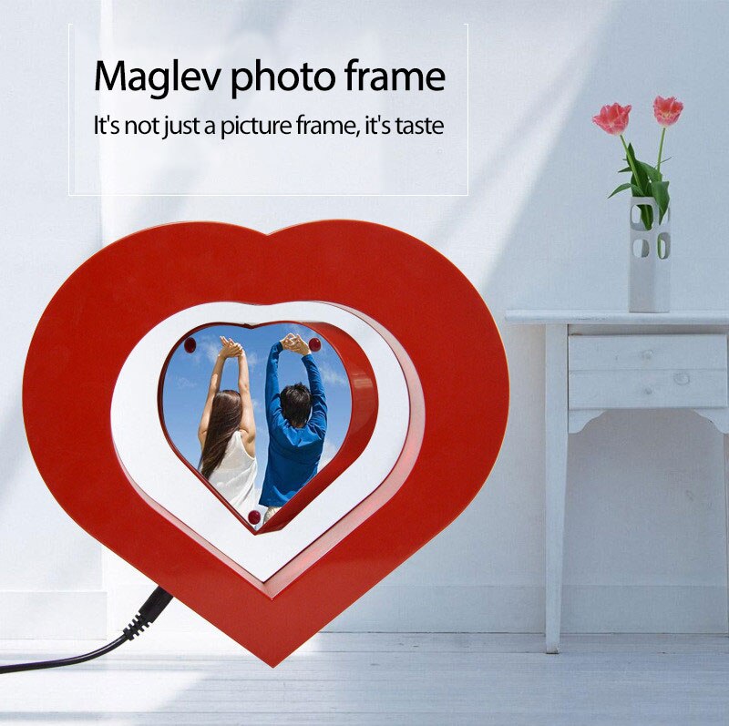 360° Rotating Magnetic Levitation Photo Frame Two-... – Vicedeal