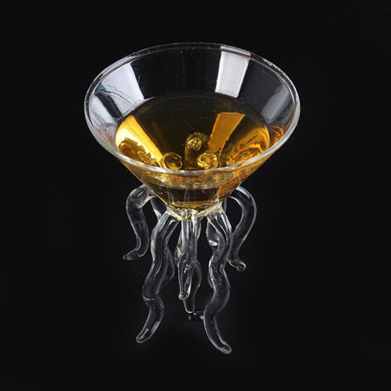 Octopus Cocktail Glass Transparent Jellyfish Glass... – Vicedeal
