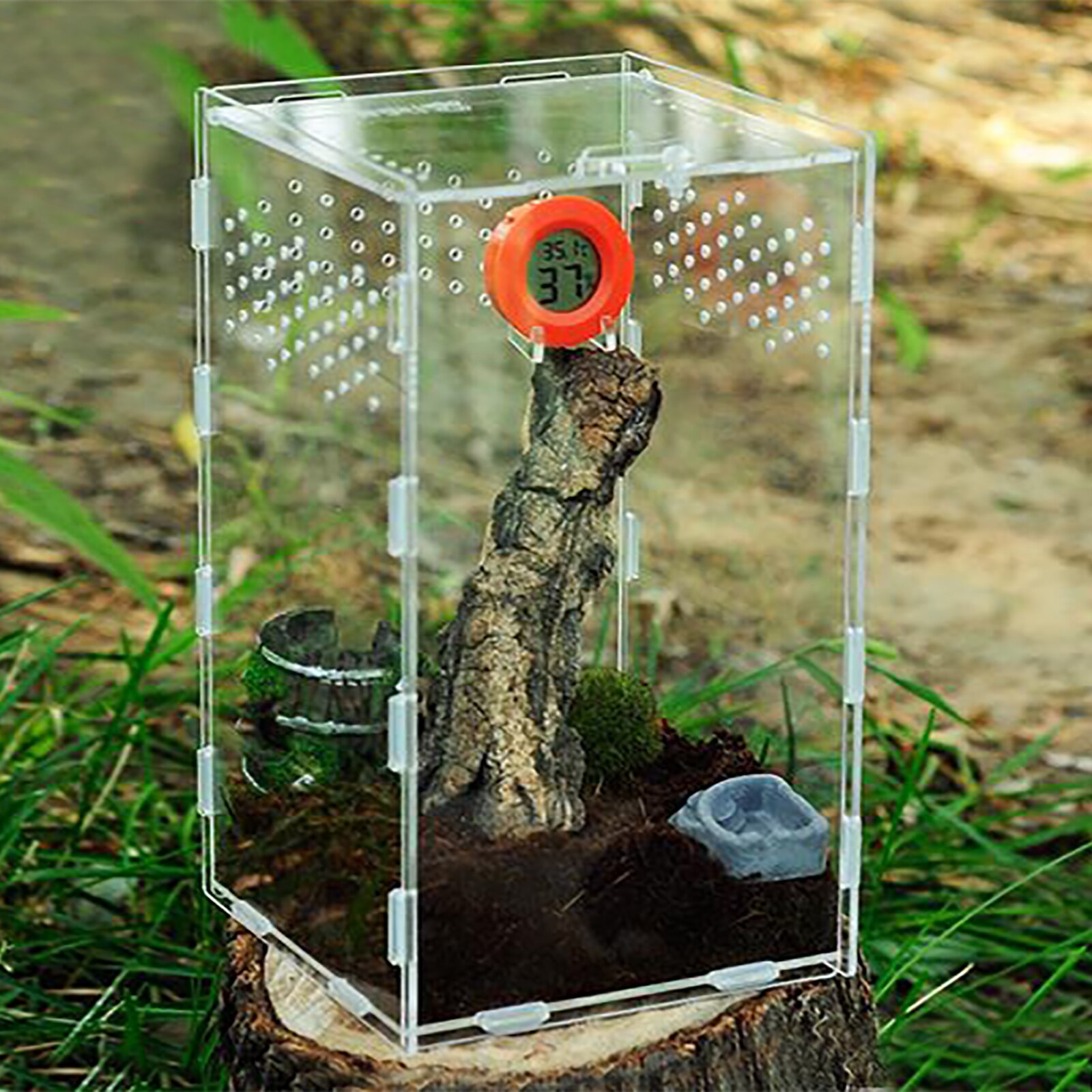 Reptile Breeding Box Acrylic Terrarium Feeding Box... – Vicedeal