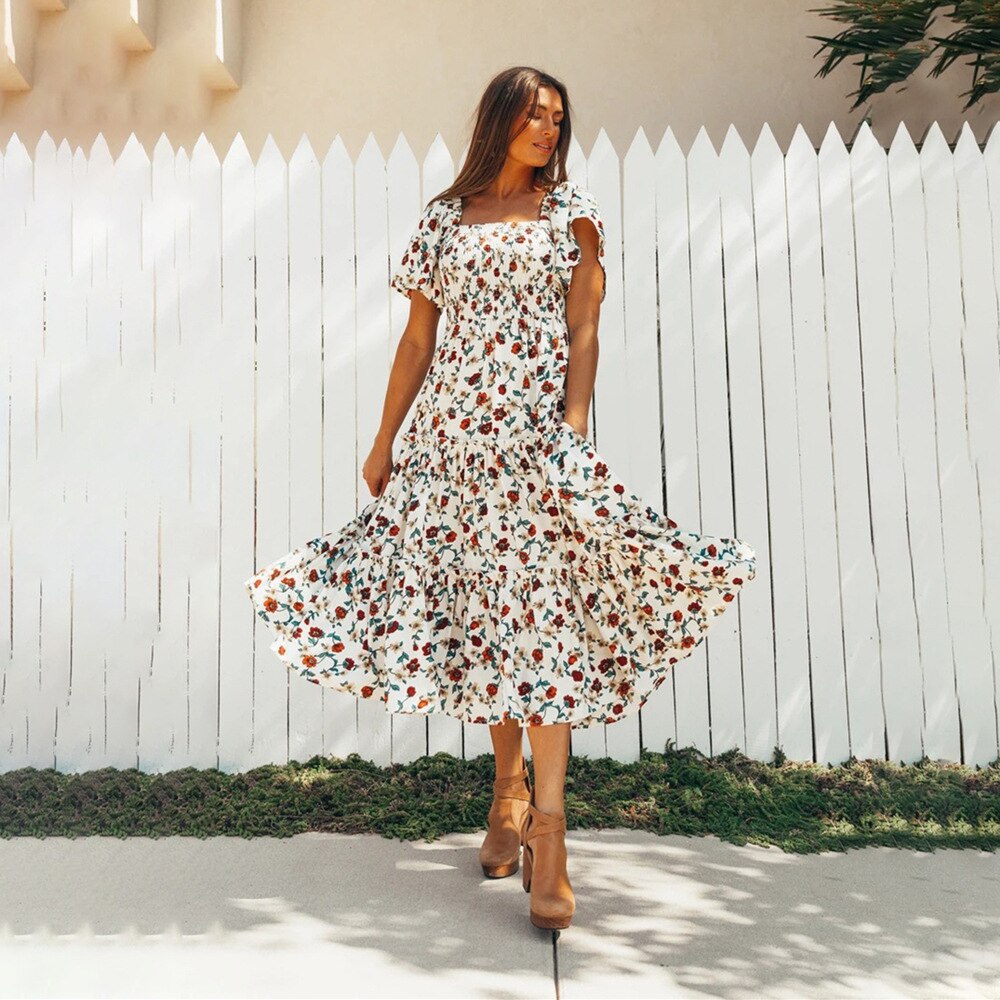 Family Matching Mother Daughter Dress Big Skirt Mo... – Grandado