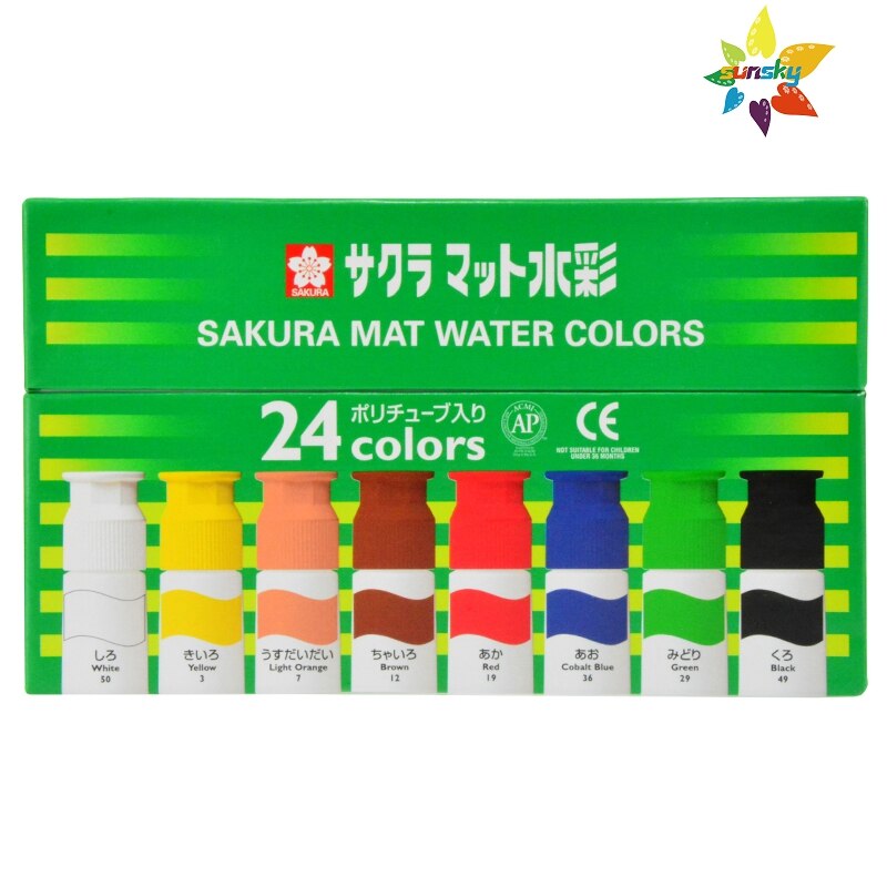 Sakura Semi-transparent water colors,12/15/18/24 C... – Grandado