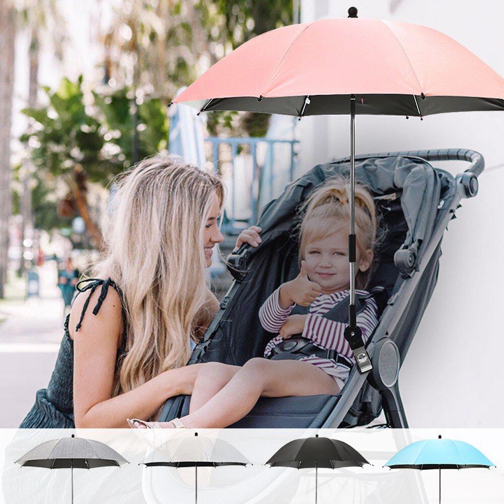 Ultraviolet-proof Adjustable Baby Stroller Umbrell... – Grandado