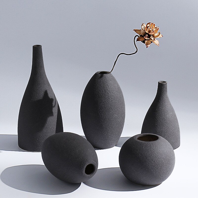 YFGXBHMX European Modern Frosted Ceramic Vases Flo... – Grandado