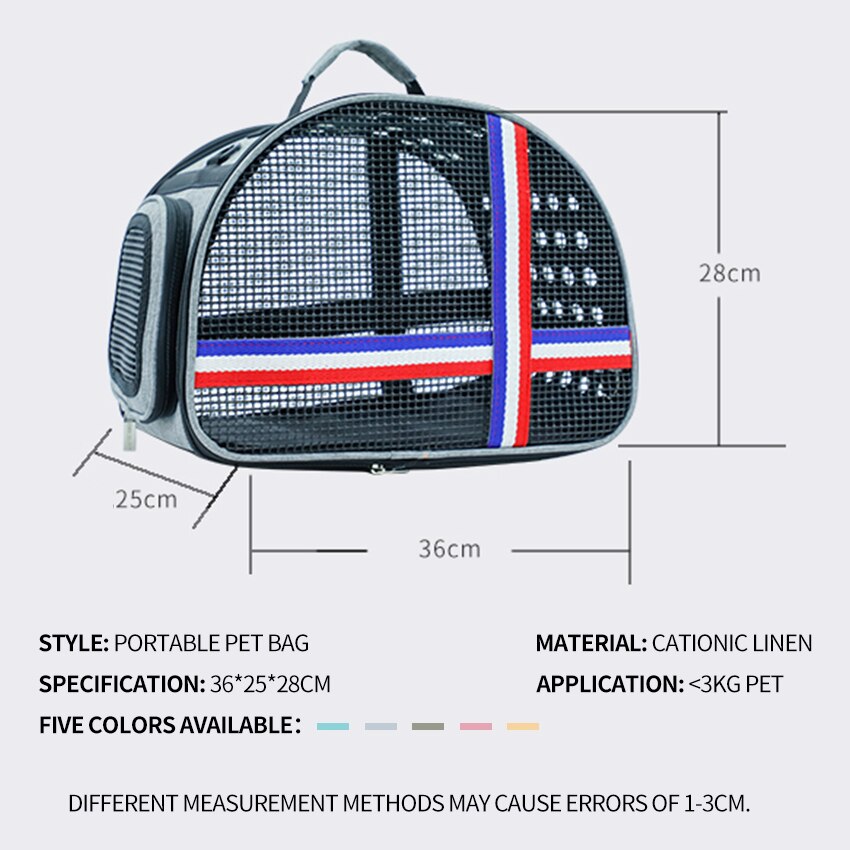 Pet Single-Shoulder Bag，Porous Portable Pet Travel... – Grandado
