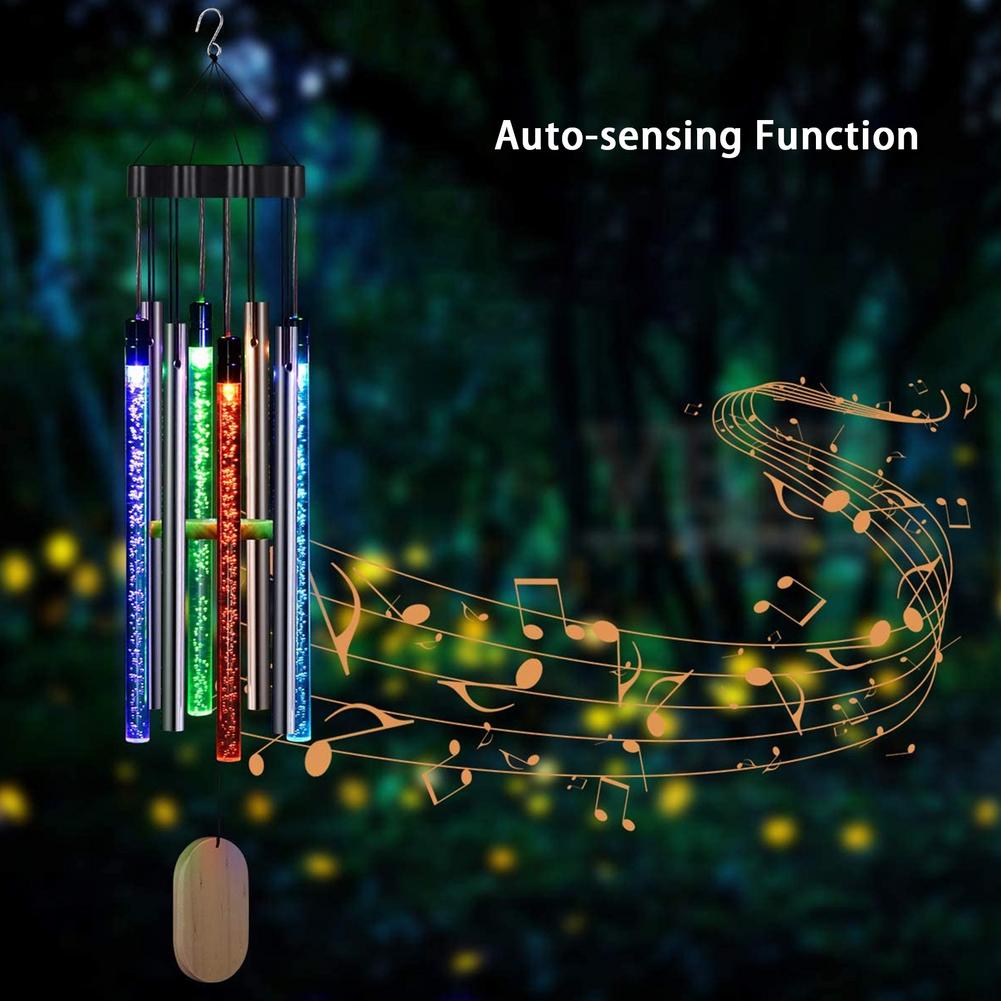 LED Solar Wind Chime Auto-sensing Wind Chime Light... – Grandado