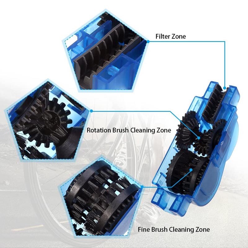 Bike Chain Scrubber Chain Brush Chain Gear Cleaner... – Grandado
