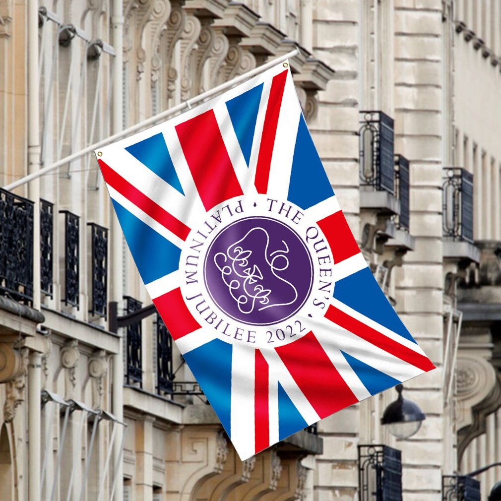 5' x 3' Platinum Jubilee of Elizabeth II F... – Grandado