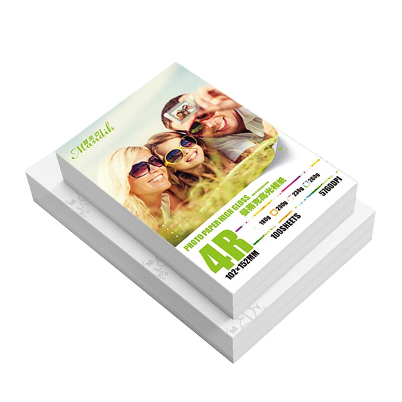 100 ark 230g 4r 4*6 enkelt blank inkjet printer fo... – Grandado