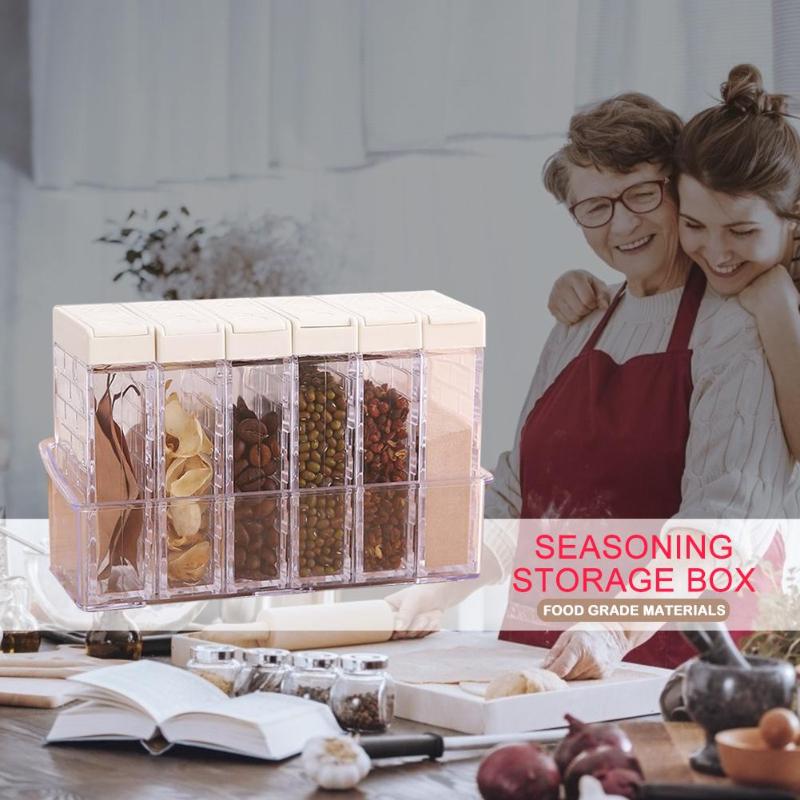 6Pcs Keuken Kruidkruik Kruiden Doos Keuken Spice O... – Grandado