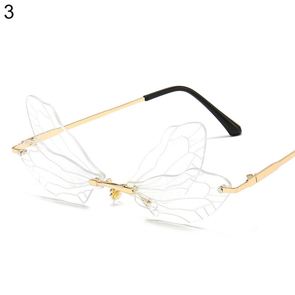 UV400 Vintage Sunglass Dragonfly Wing Shaped Zonne... – Vicedeal