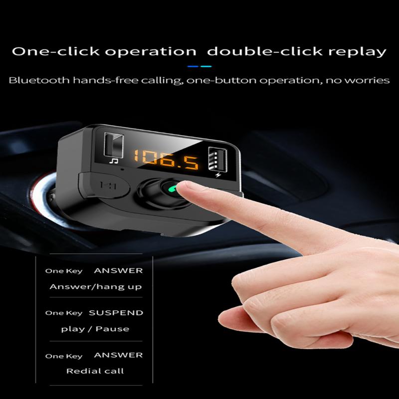 Car Bluetooth Player Dual USB Car Bluetooth Hands-... – Vicedeal