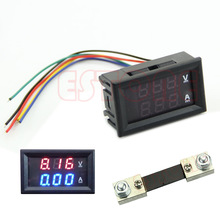 Dual LED DC 100V 100A Digital Voltmeter Ammeter Am... – Grandado