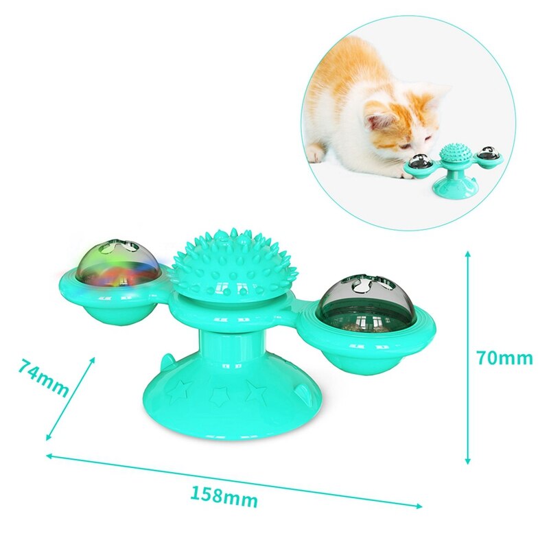 Windmill Cat Turntable Toy Teasing Pet Toy Scratch... – Grandado