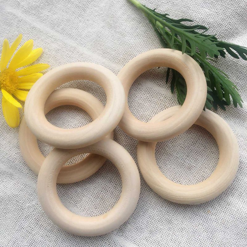 20pcs Natural Wood Circle Wooden Ring DIY Crafts f... – Vicedeal