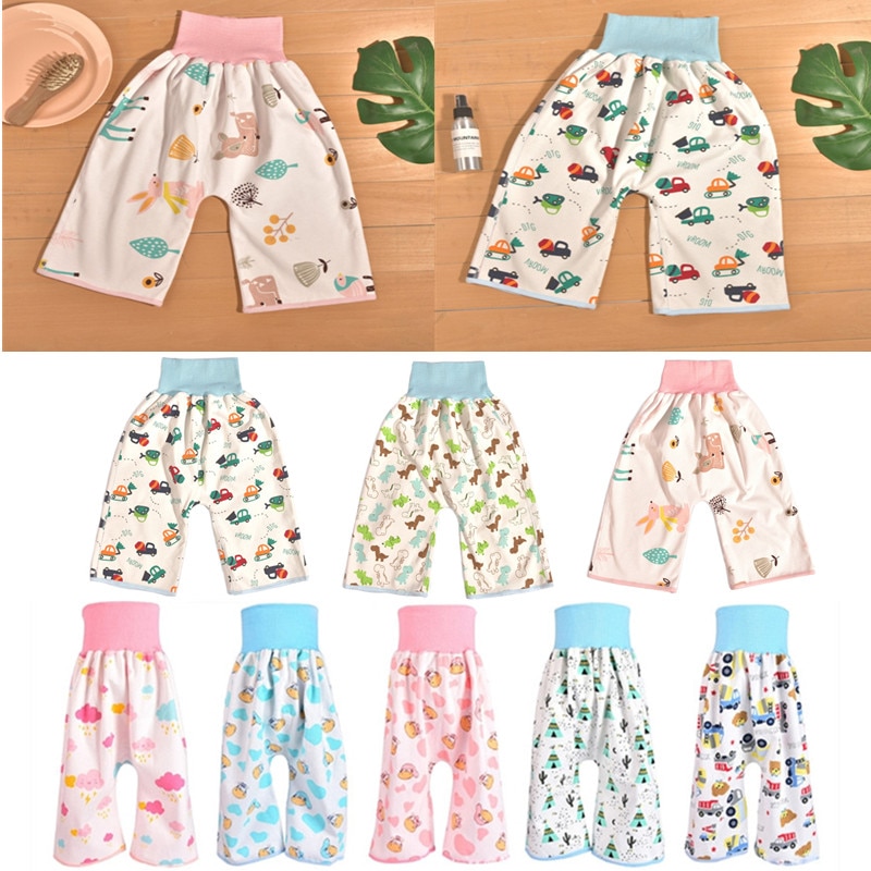 3 Layers Children Baby Diaper Skirt Cotton Waterpr... – Grandado