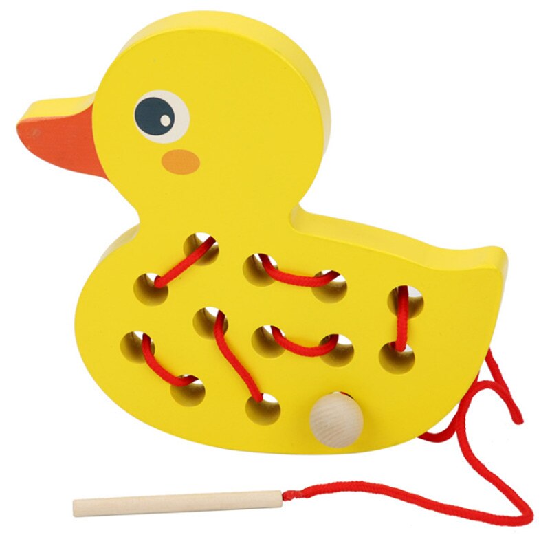 Pudcoco Peuter Baby Houten Eendje & Walvis Thr... – Vicedeal