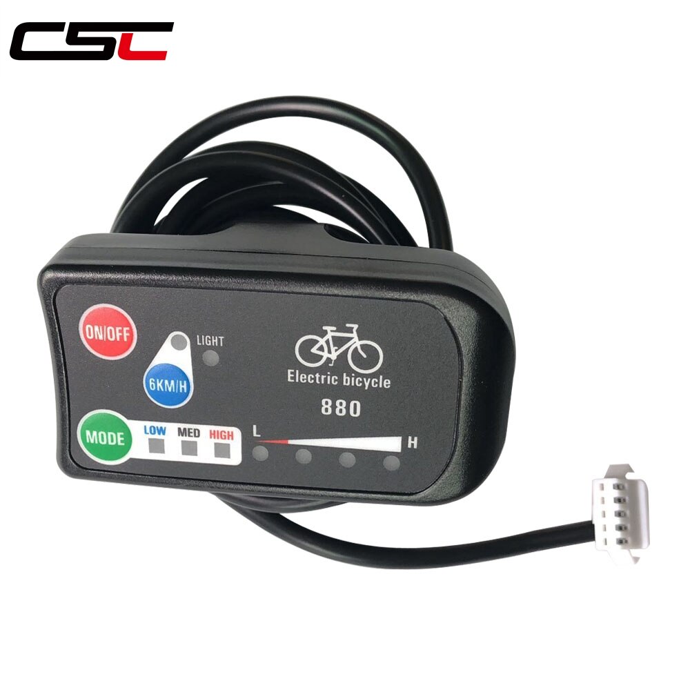 Elcykel cykeldele 36v 48v led 880 display ebike 36... – Vicedeal