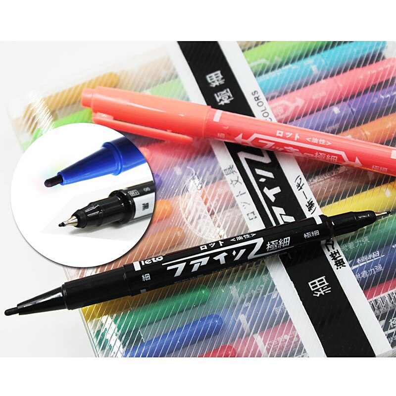 12 farben Marker Kunst stifte Grafik Zeichnung Man... – Vicedeal