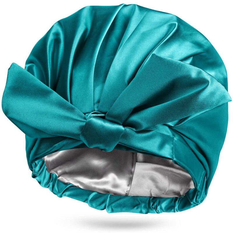 Women Satin Waterproof Bath Cap Satin Lining Silk ... – Grandado