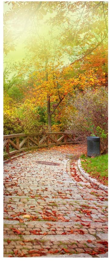 Red Leaf Forest Room Decoration Door Stickers Fore... – Grandado