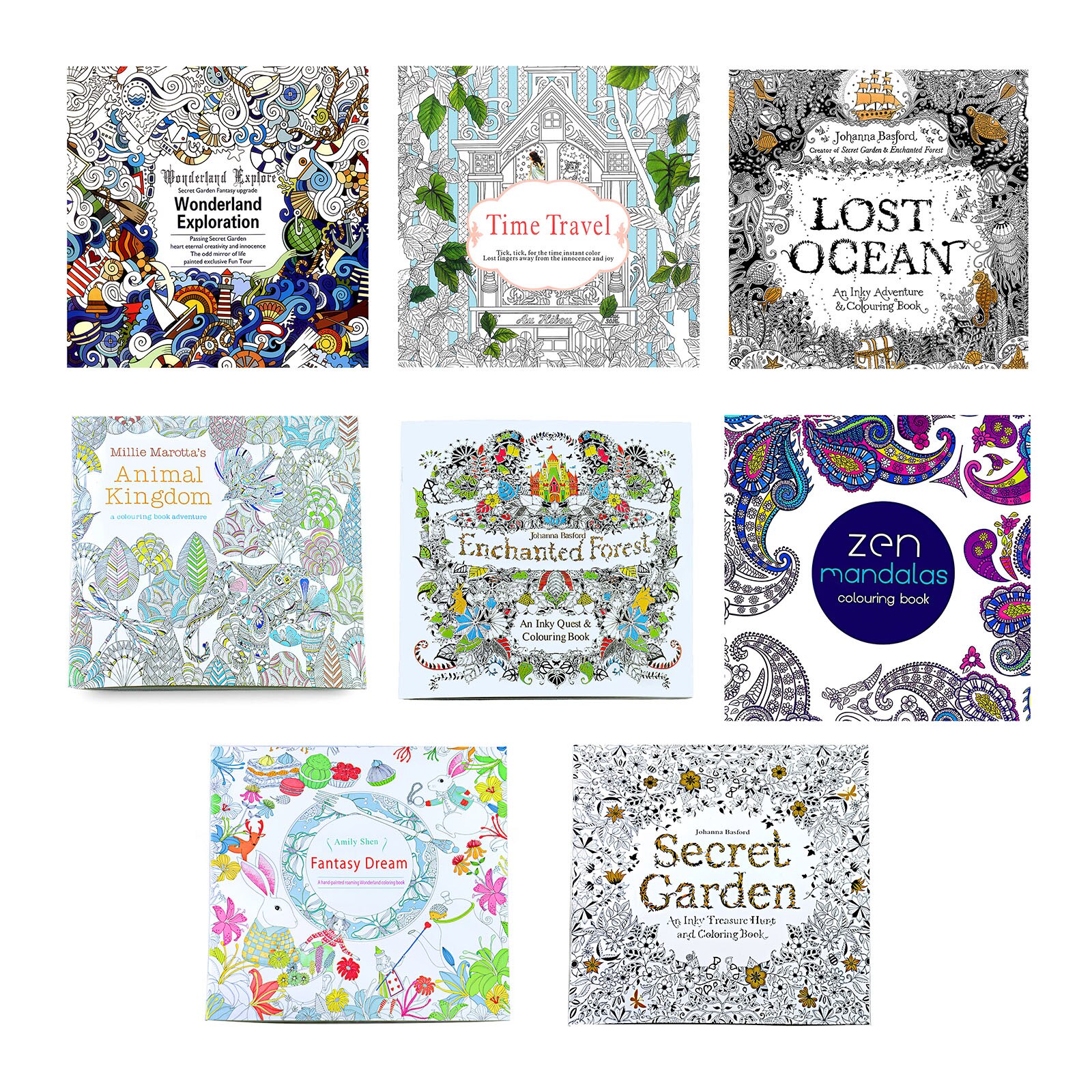 8pcs Coloring Book Garden Forest Dream Animal Wond... – Vicedeal