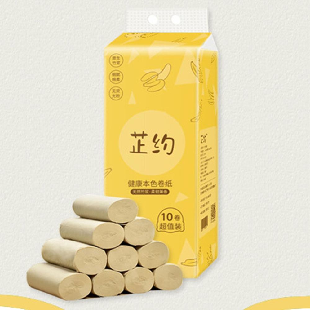 10 rolls per bag natural color bamboo pulp paper f... – Vicedeal