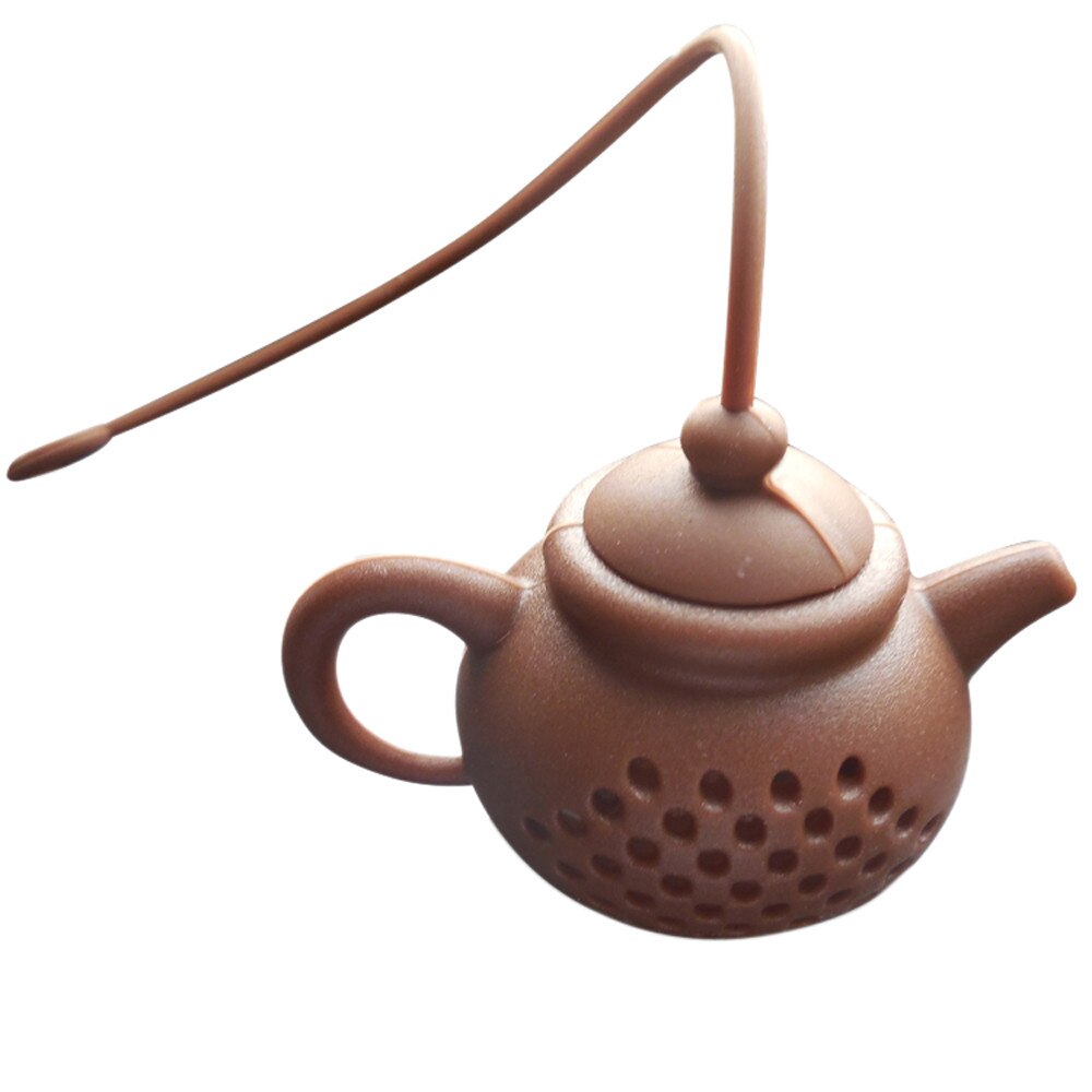 Teapot-Shape Tea Infuser Strainer Silicone Tea Bag... – Vicedeal