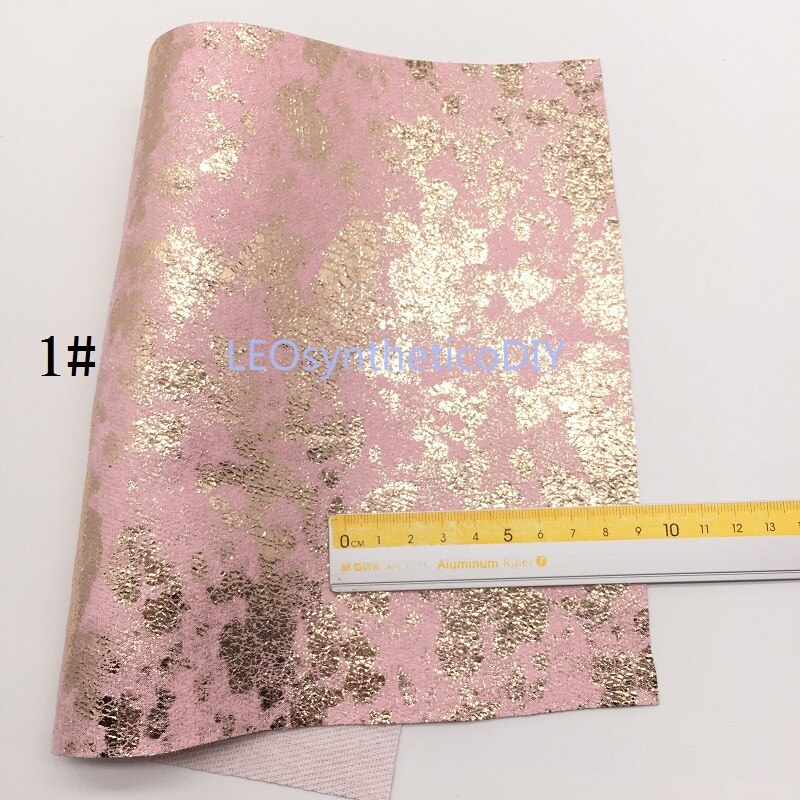 Leosyntheticodiy rosa guld silver metallic konstlä... – Grandado