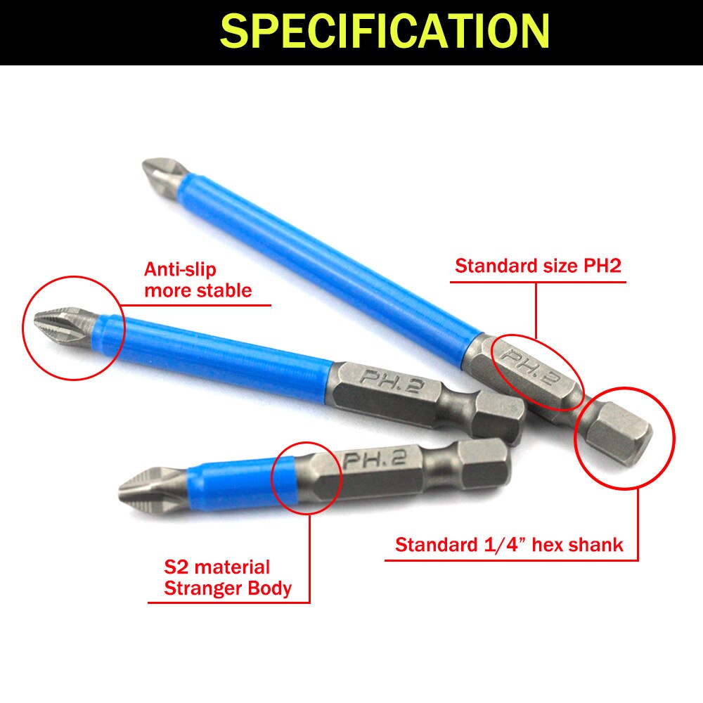 PH2 Magnetic Screwdriver Phillips S2 High Hardness... – Grandado