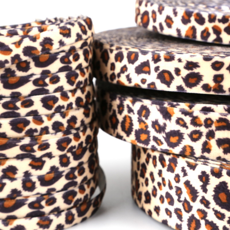 2yards Leopard Print Velvet Ribbon Wedding Party D... – Grandado