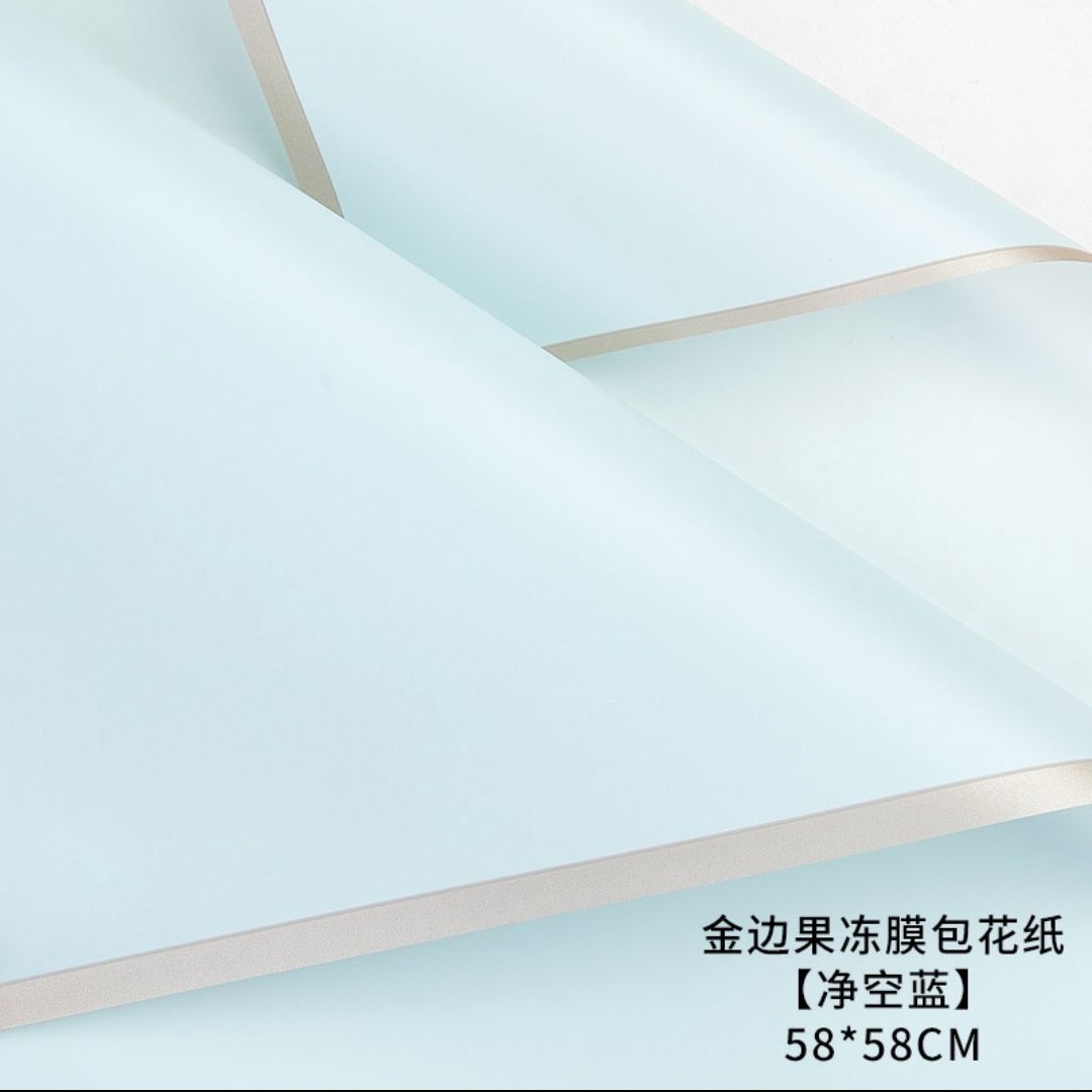 20pcs/lot Golden Border Rose Flower Wrapping Paper... – Vicedeal