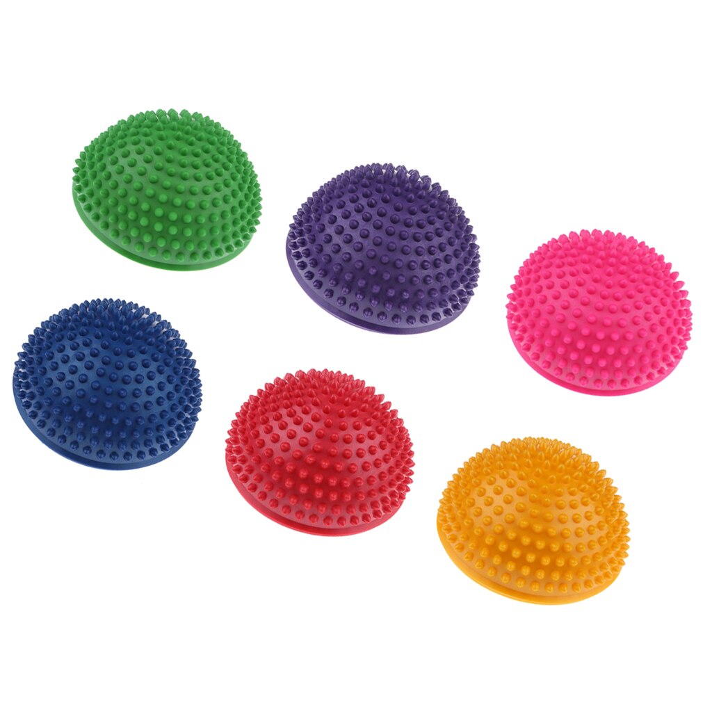6 Pieces Hedgehog Styled Balance Pod Half Ball Phy... – Grandado