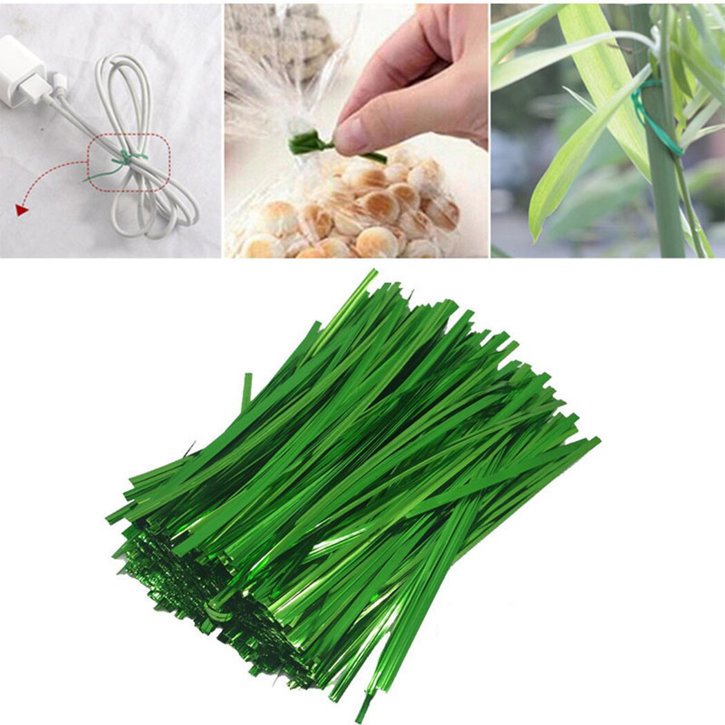 Twist Tie DIY Metallic Bag Tie Twist Tie Plant Pla... – Vicedeal
