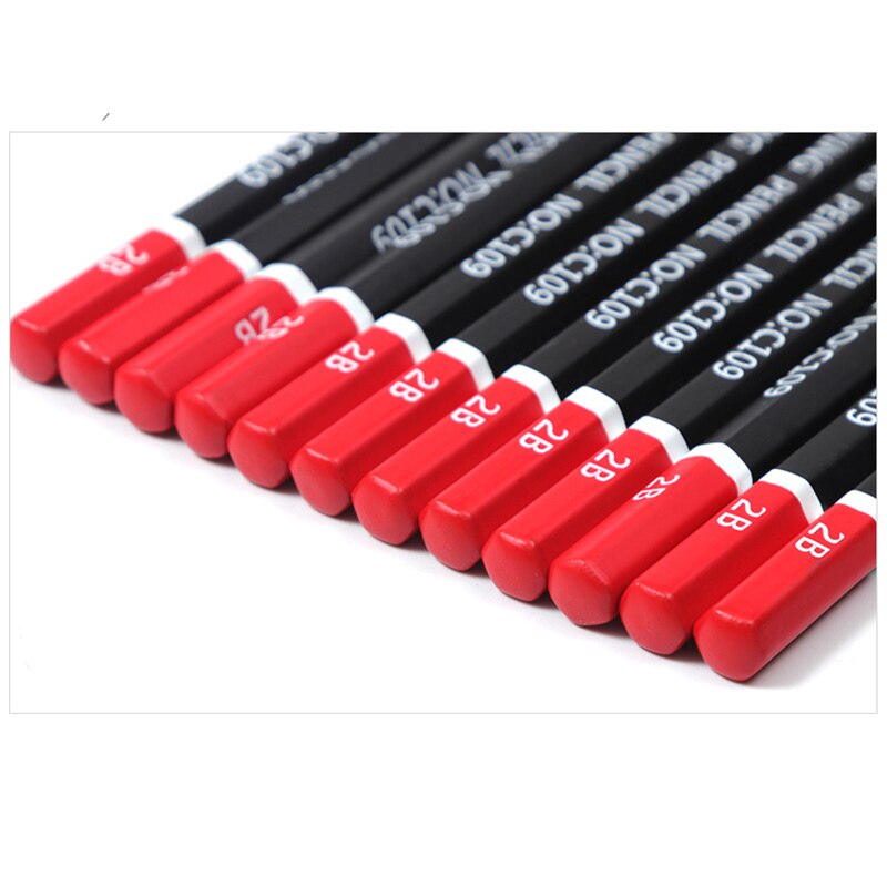 12 Pcs 2B HB 2H Pencil Sketching Drawing Set Kit S... – Grandado