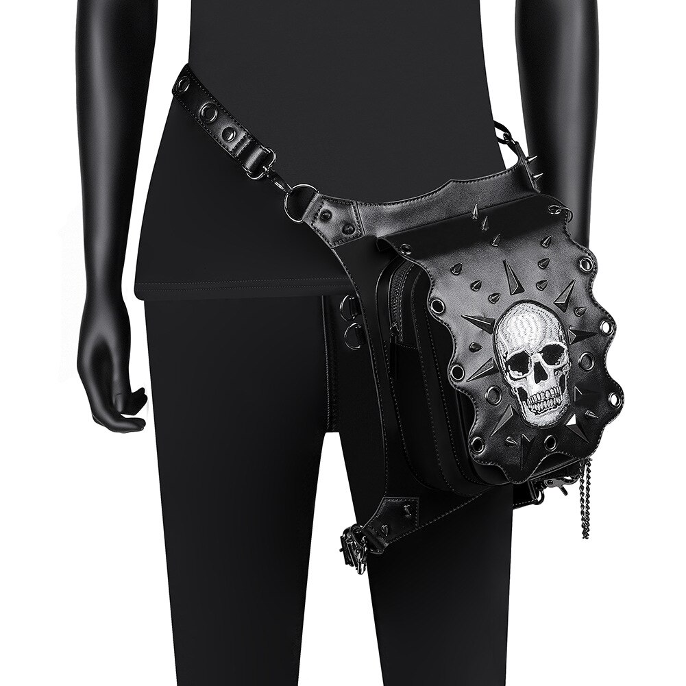 Punk Rock Waist Bag For Women Steampunk Rivets Sku... – Grandado