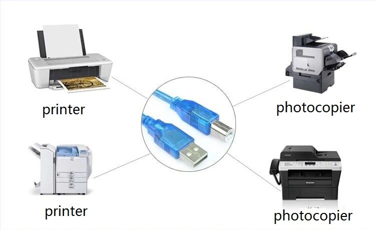 USB2.0 drucker datenkabel high-speed seite der ver... – Vicedeal